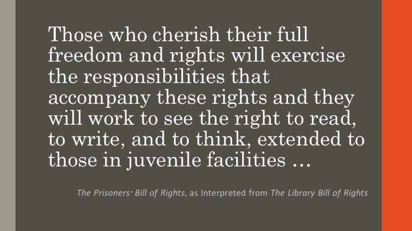 The Prisoners’ Right-to-Read Statement